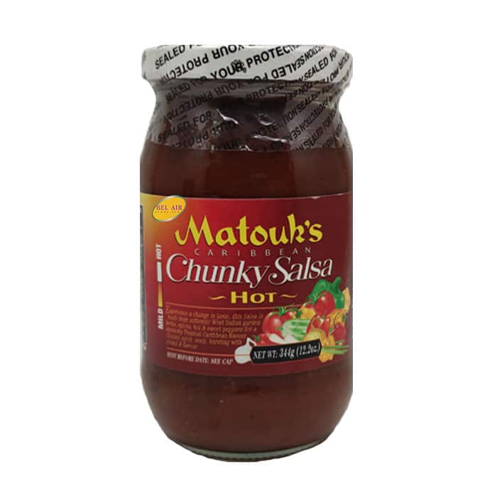 Matouk's Chunky Salsa Hot 344g - Bel Air Store Limited